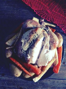 Sunny chicken with garlic & chilli veg | britalian kitchen